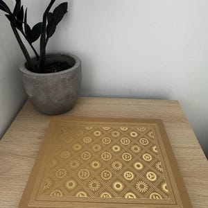 Large Tan and Gold Coffee Table Book, Living on the Earth Book, Home ...