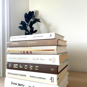 Cream and Tan Books, Neutral Book Set, Themed Book Bundles, Colourful ...