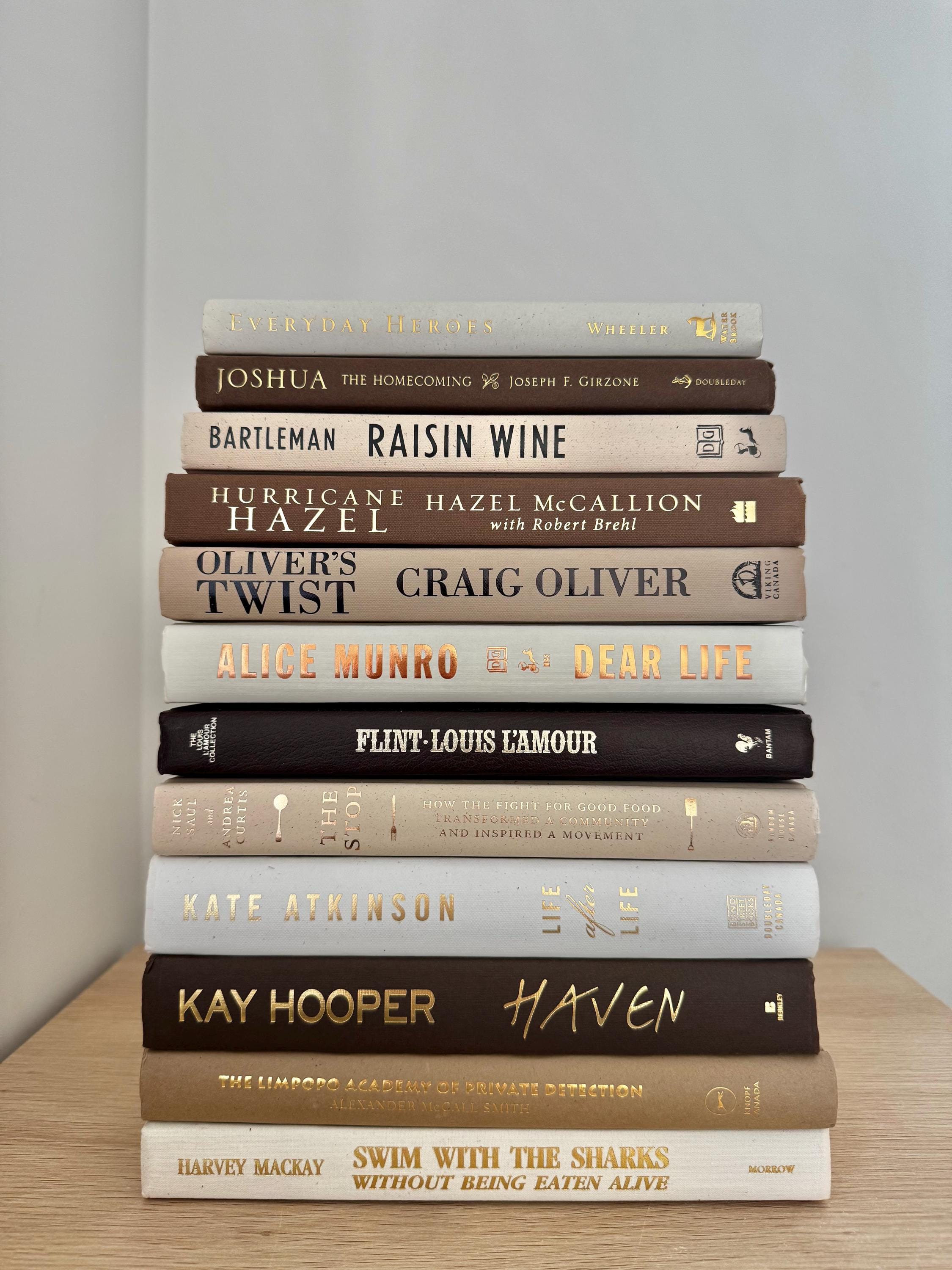 Neutral Color Book Stack: Decorative Books for Interior Styling - Etsy