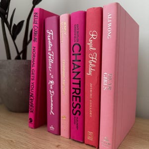 Pink Tones Book Stack, Books, Themed Books, Bundle Set, Home Decor ...