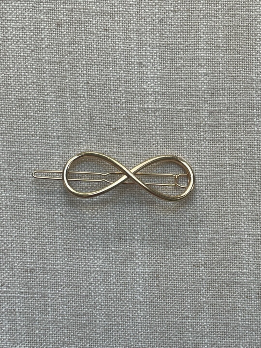 Geometric Golden Infinity Sign Hair Barrette, Gold Clips, Hair Clips ...