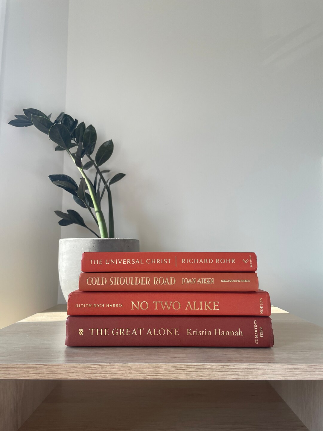 Orange Book Stack, Decorative Book Stack, Themed Books, Colourful Books ...
