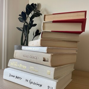 Neutral Book Stack, Decorative Book Set, Themed Book Bundles, Colourful ...