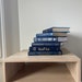 Navy Blue Decorative Book Stack: Sustainable Home Decor - Etsy