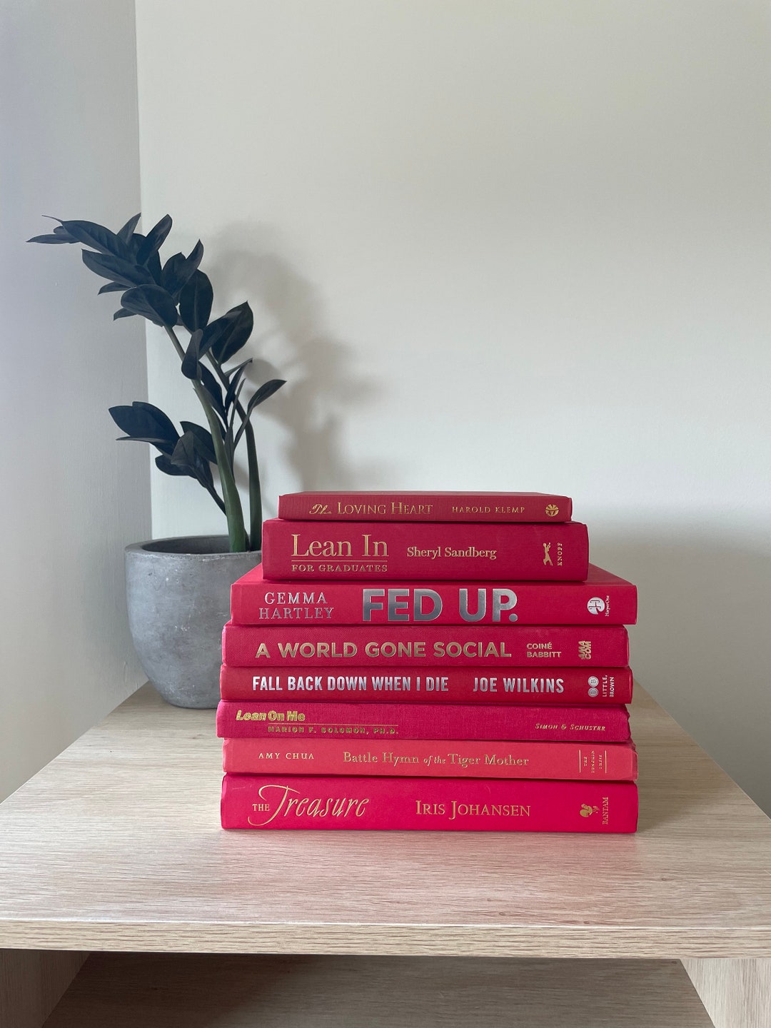 Red Book Stack, Colourful Books, Themed Book Sets, Decorative Books ...