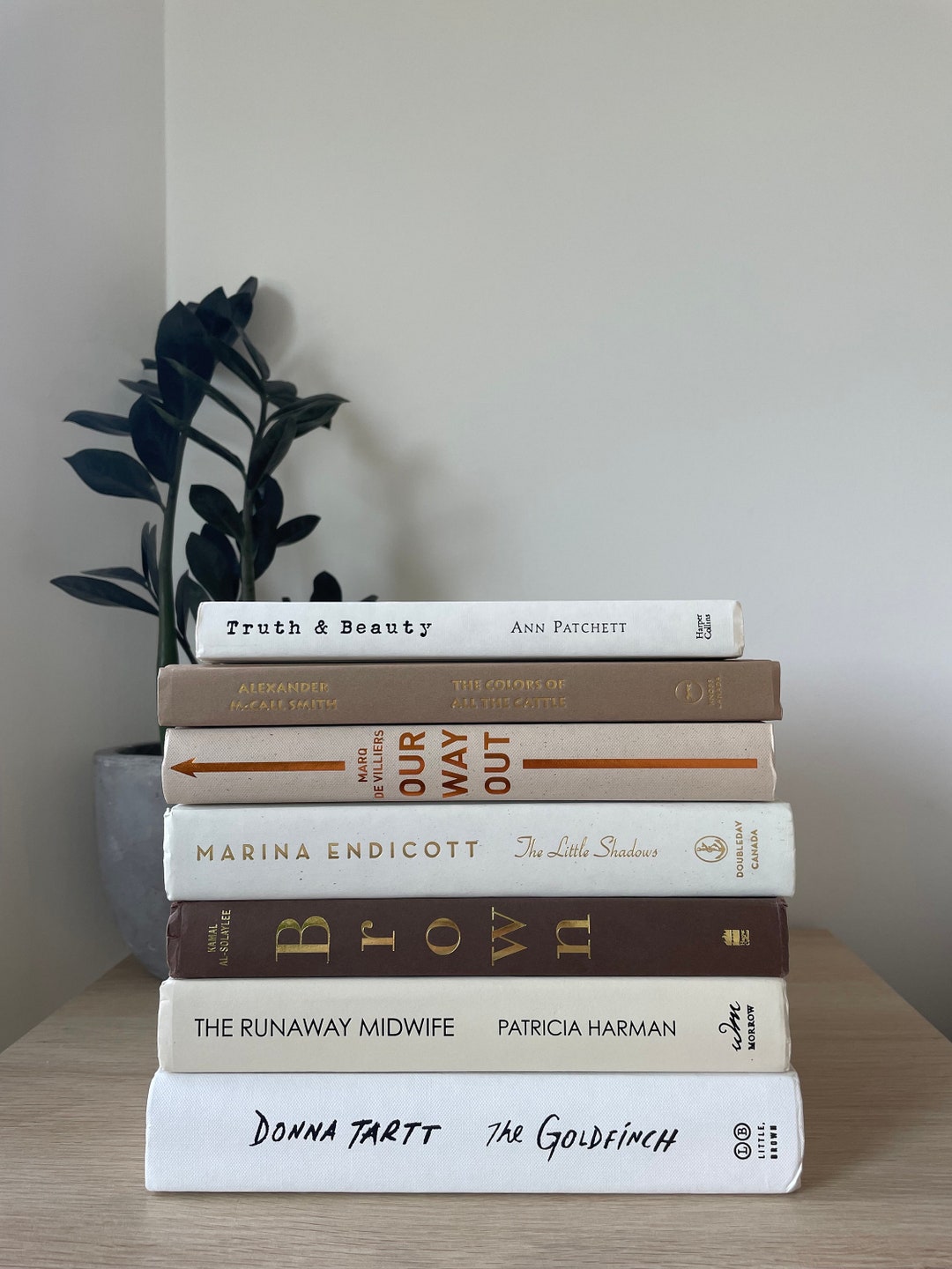 Cream and Tan Books, Neutral Book Set, Themed Book Bundles, Colourful ...