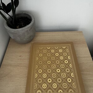 Large Tan and Gold Coffee Table Book, Living on the Earth Book, Home ...