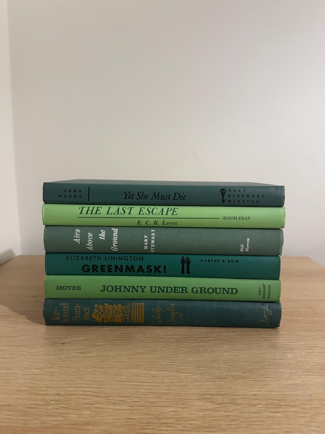 Vintage Green Book Set: Decorative Book Bundle, Home Decor - Etsy