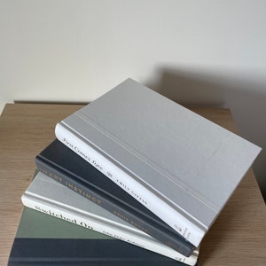 Grey and White Book Stack, Decorative Books, Book Sets, Prop Staging ...