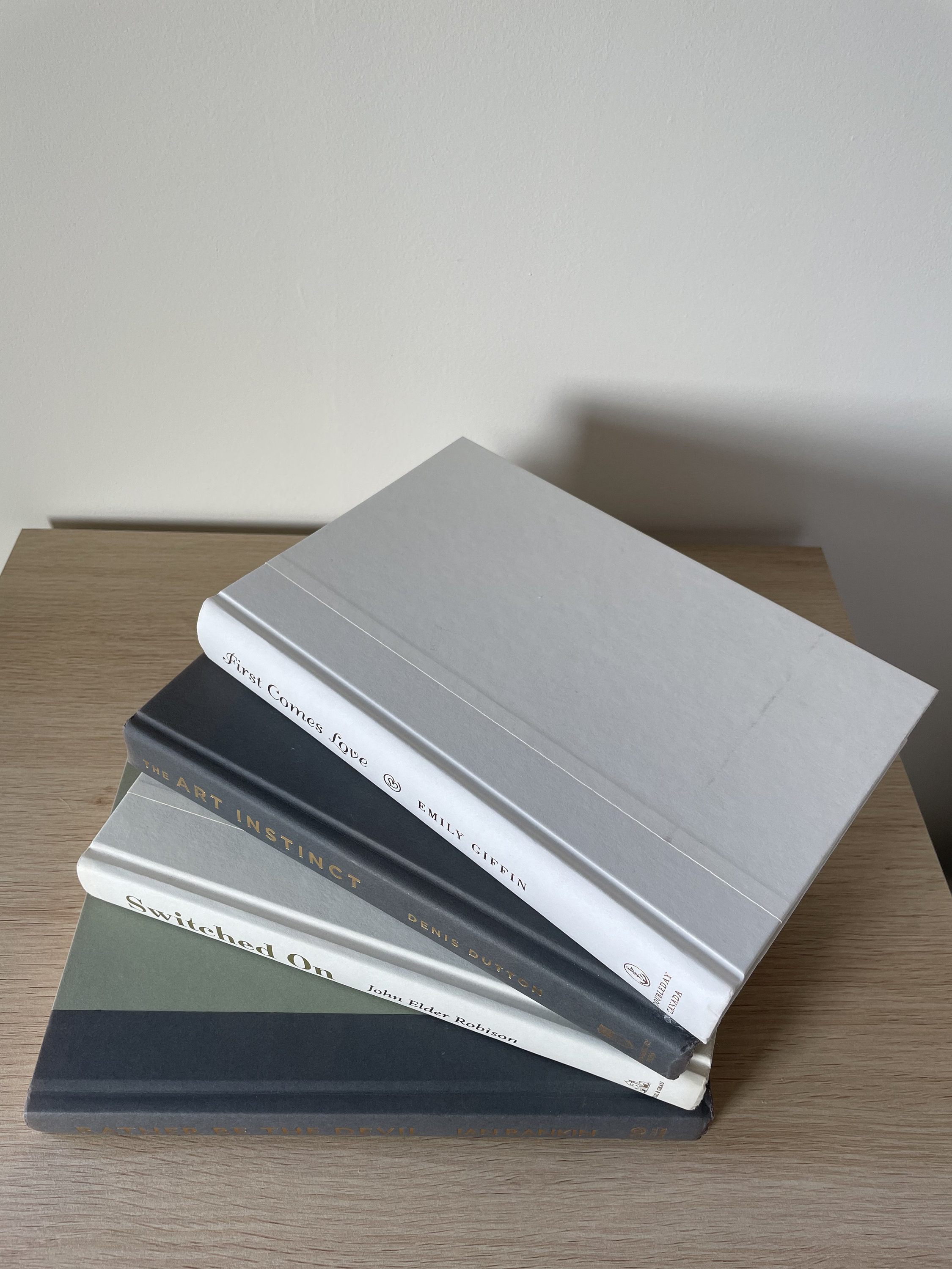 Grey and White Book Stack, Decorative Books, Book Sets, Prop Staging ...