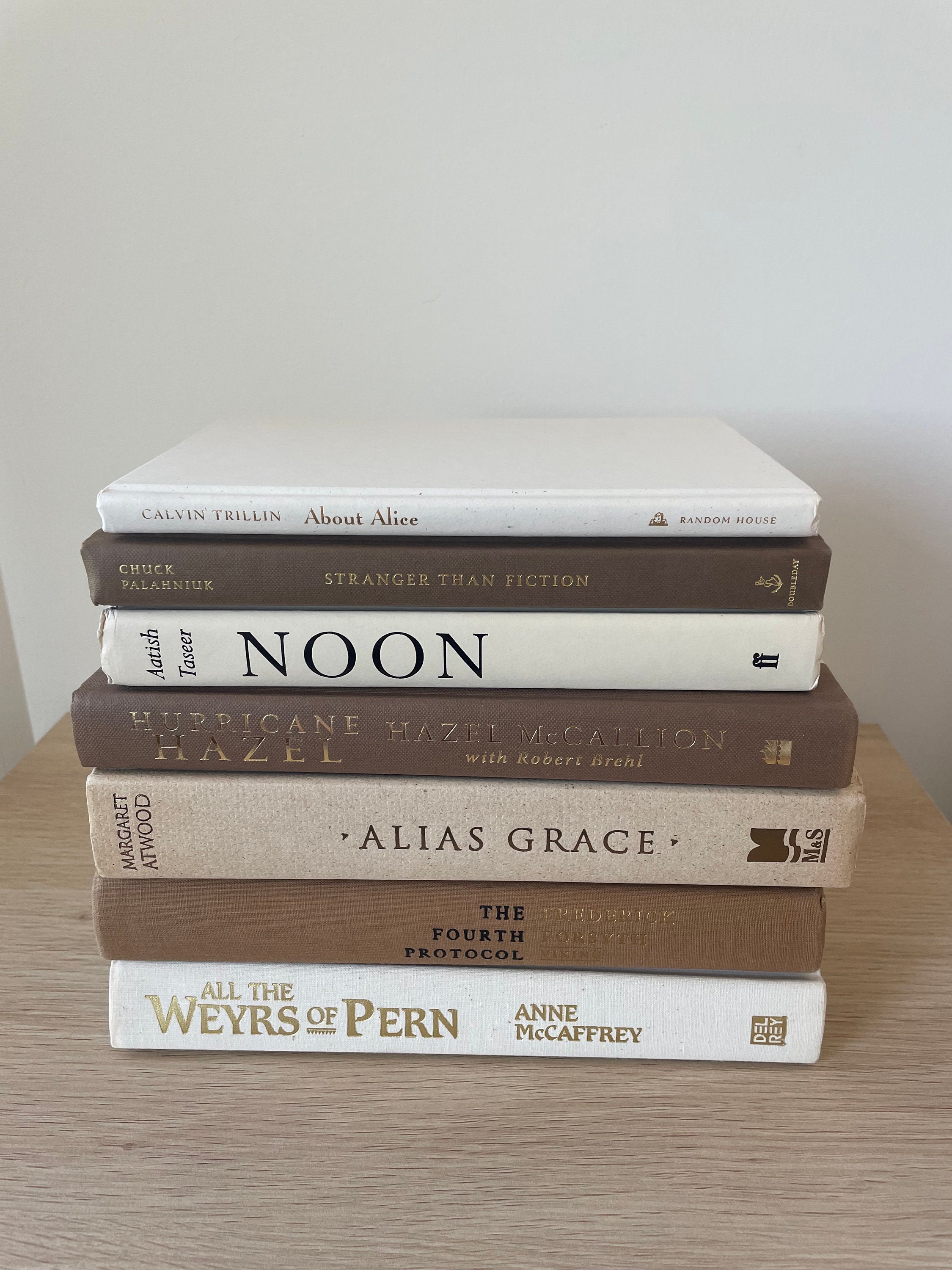 Neutral Decorative Book Set: Cream & Tan Themed Book Bundle - Etsy