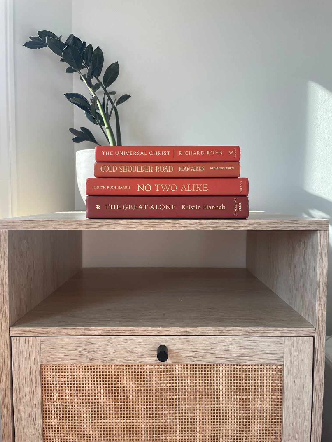 Orange Book Stack Decorative Book Stack Themed Books - Etsy