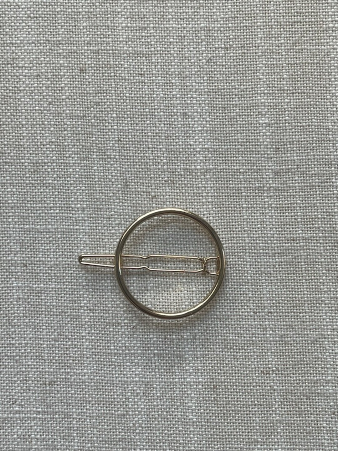 For Her Gold Circle Hair Barrette Small Barrette - Etsy