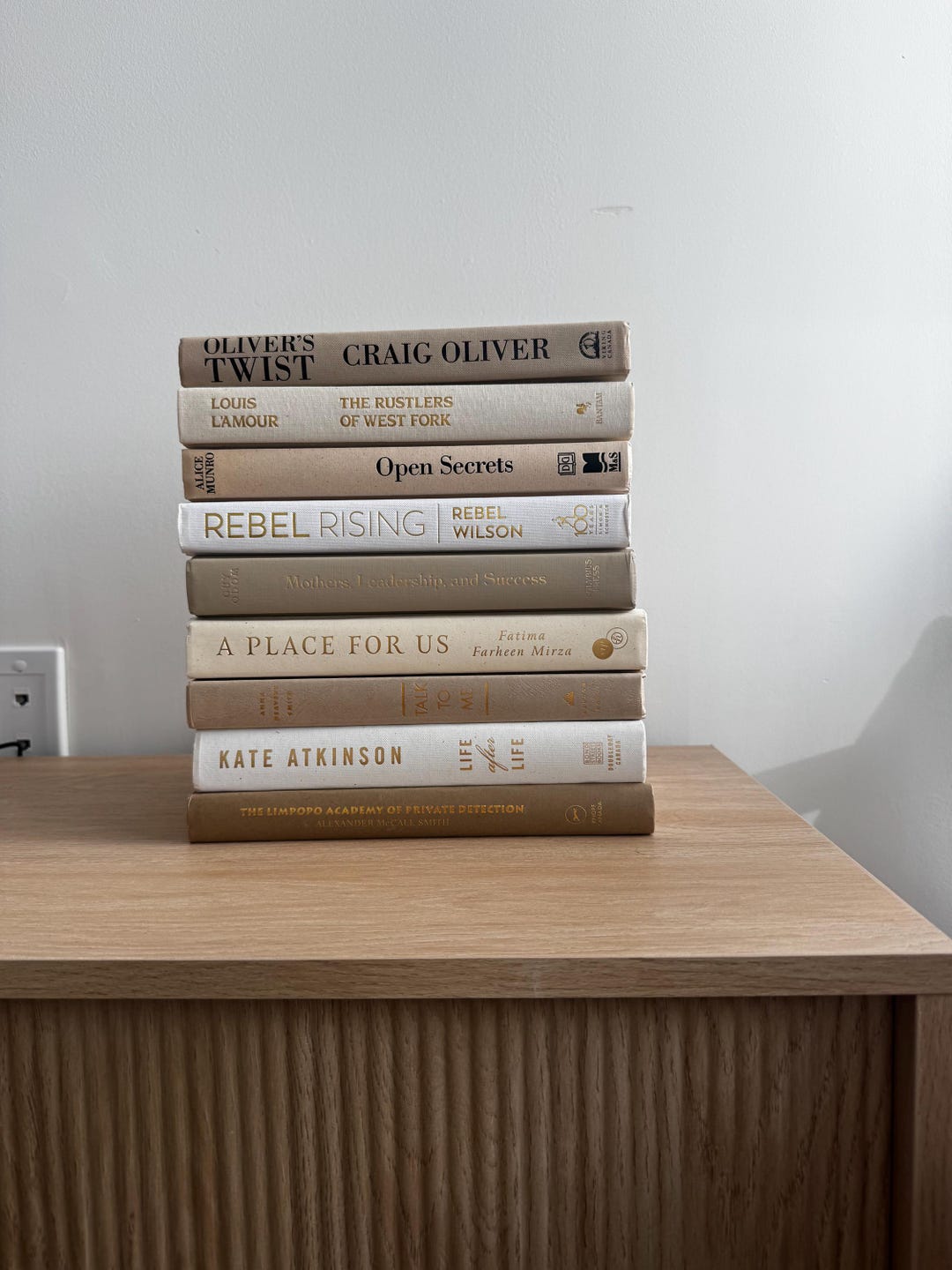 Taupe Neutral Book Stack, Taupe Beige and White, Themed Book Bundles ...