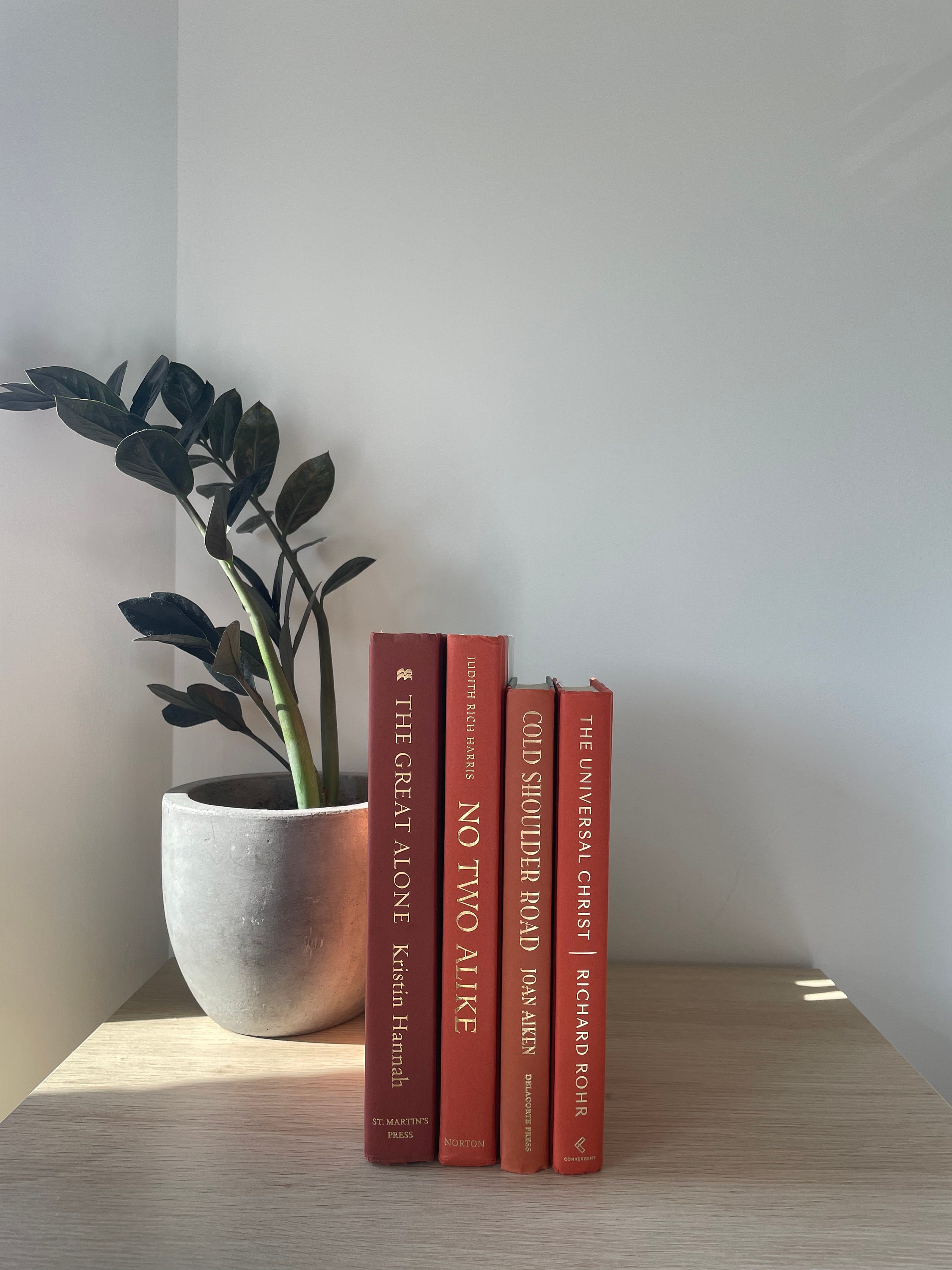 Orange Book Stack Decorative Book Stack Themed Books - Etsy
