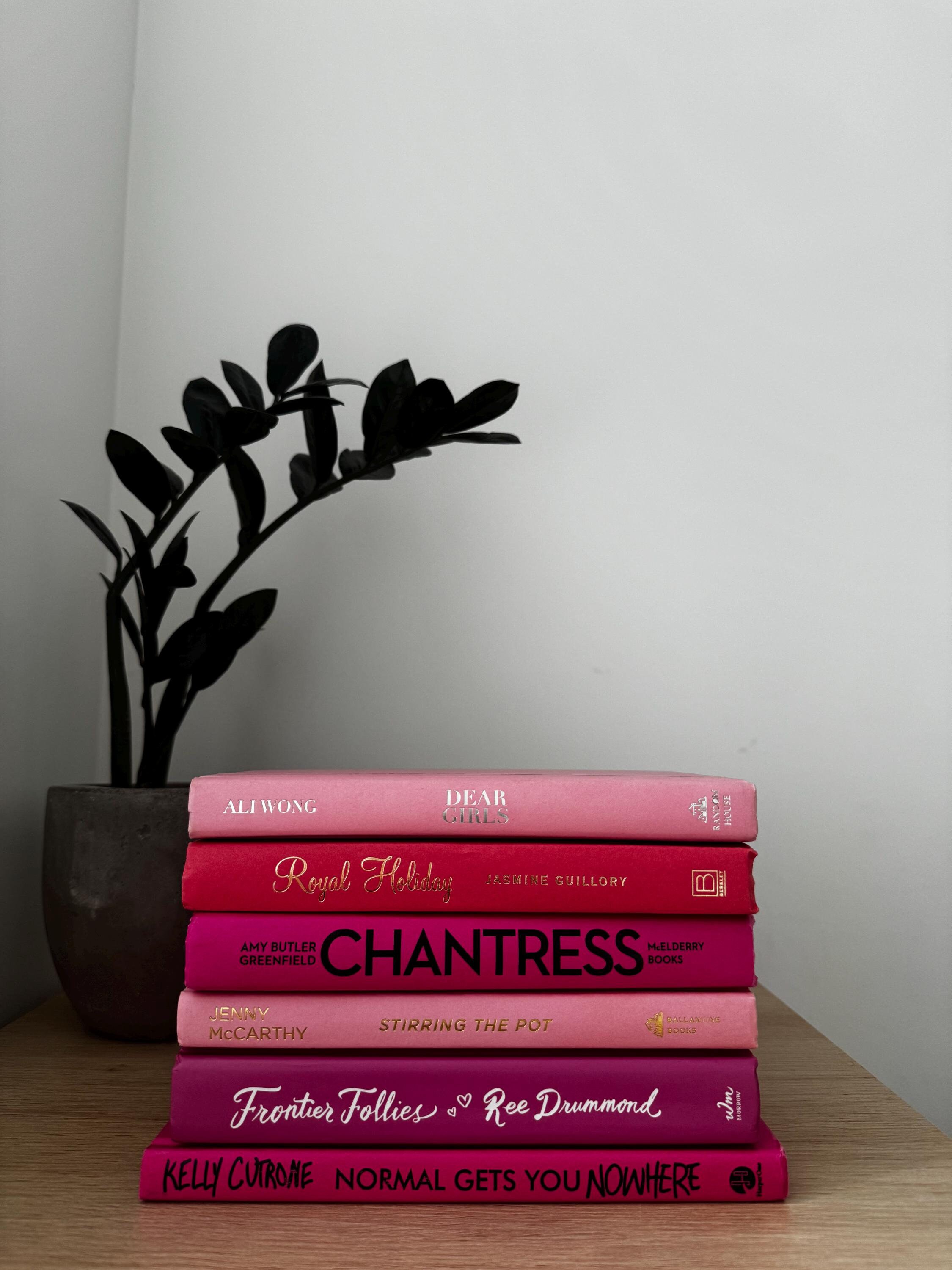 Pink Tones Book Stack, Books, Themed Books, Bundle Set, Home Decor ...