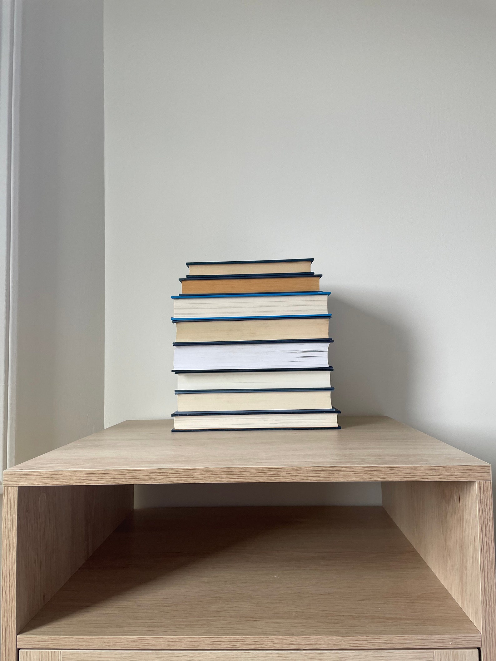 Navy Blue Decorative Book Stack: Sustainable Home Decor - Etsy