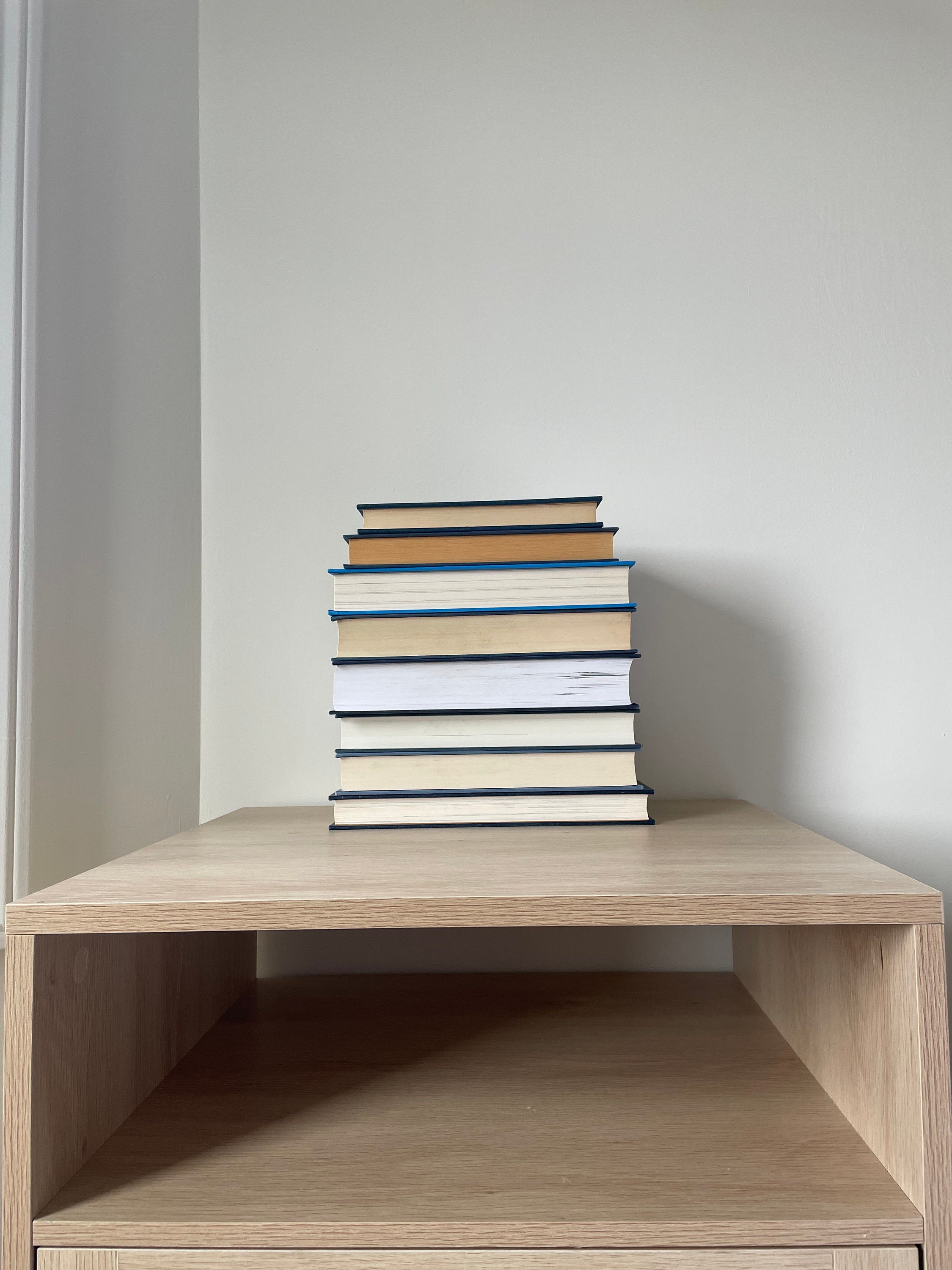 Navy Blue Decorative Book Stack: Sustainable Home Decor - Etsy