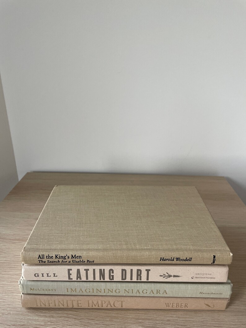 Taupe Decorative Book Stack, Bookshelf Aesthetic - Etsy