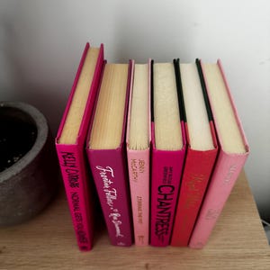 Pink Tones Book Stack, Books, Themed Books, Bundle Set, Home Decor ...