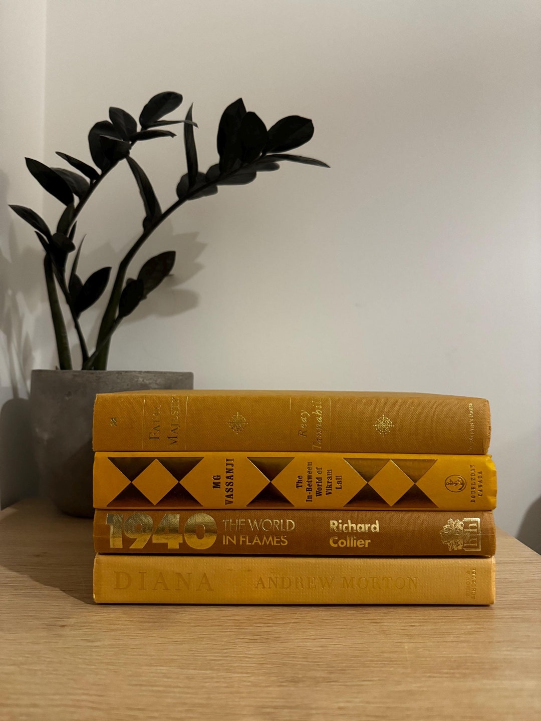 Gold Staging Books, Gold Prop Book Decor, Luxury Staging Books Stack ...