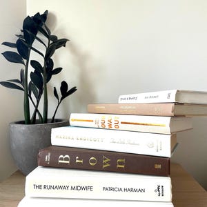 Cream and Tan Books, Neutral Book Set, Themed Book Bundles, Colourful ...