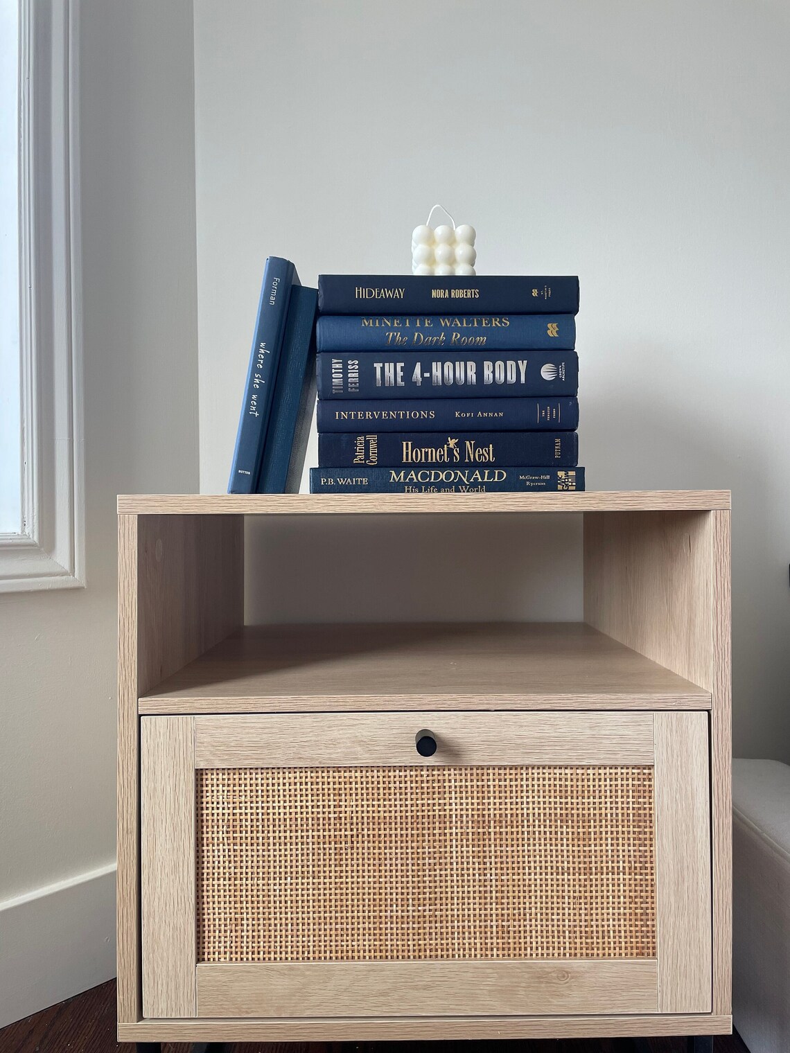 Navy Blue Decorative Book Stack: Sustainable Home Decor - Etsy