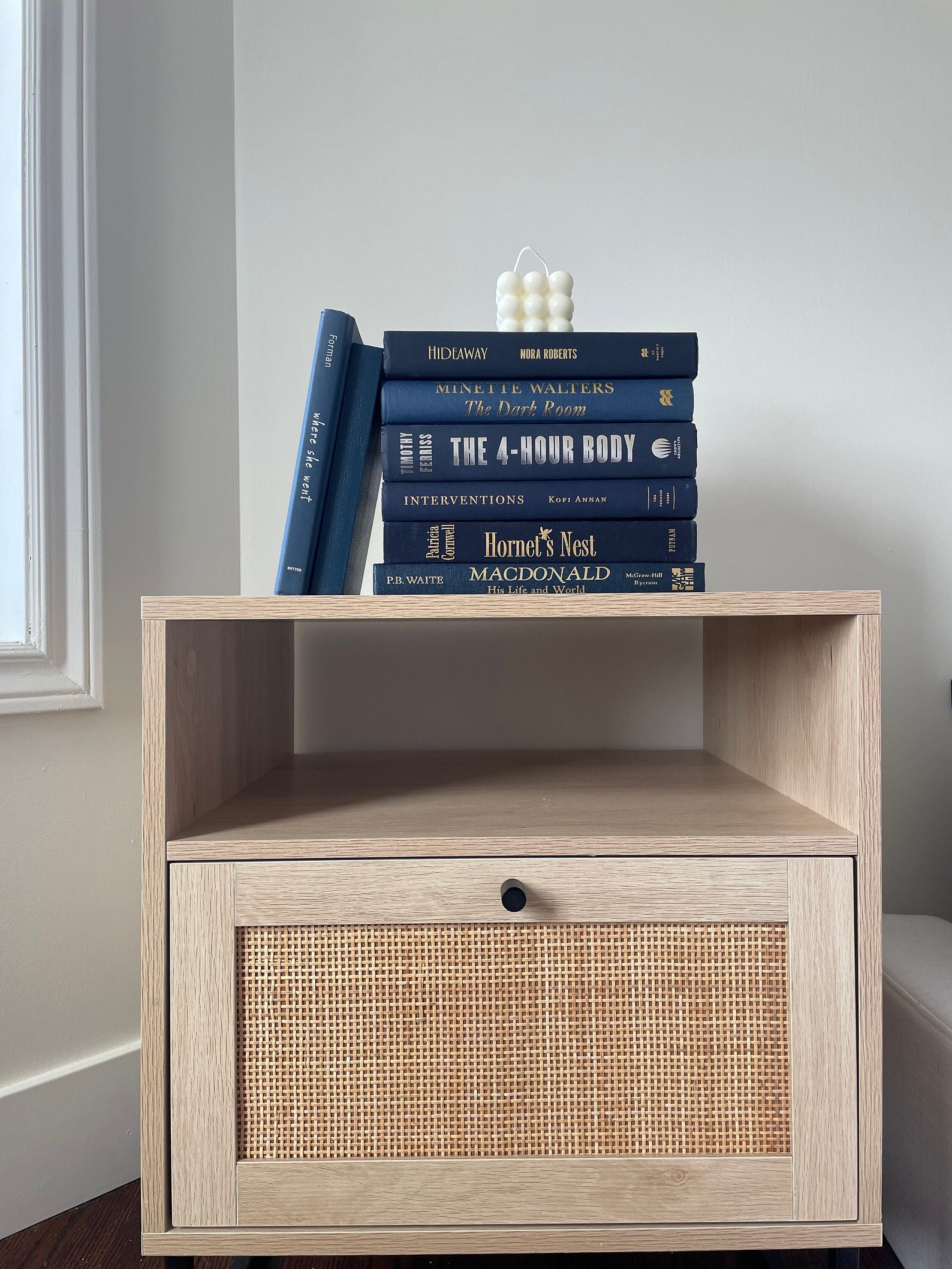 Navy Blue Decorative Book Stack: Sustainable Home Decor - Etsy