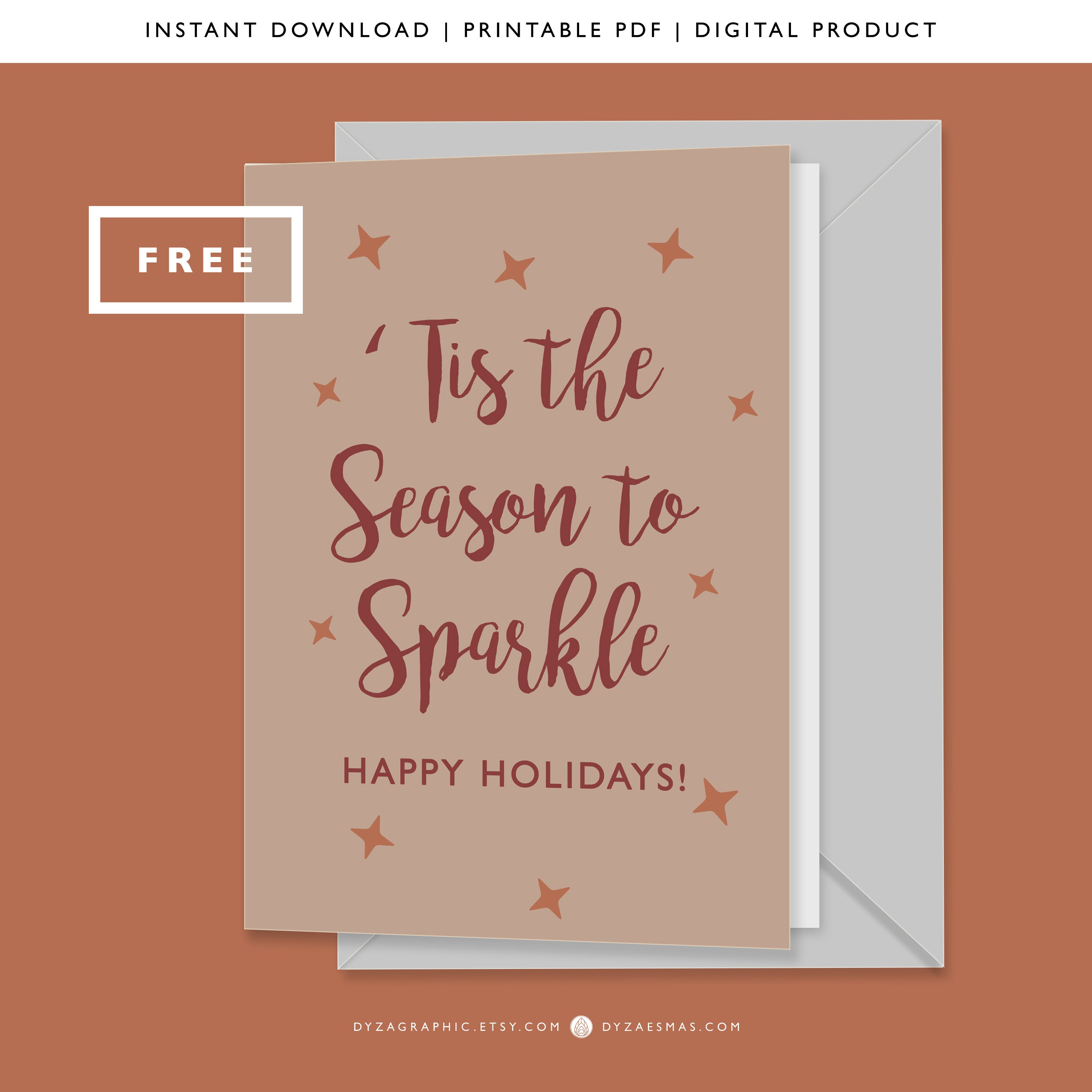 PRINTABLE Merry Crustmas Greeting Card With Freebie, Christmas Card ...