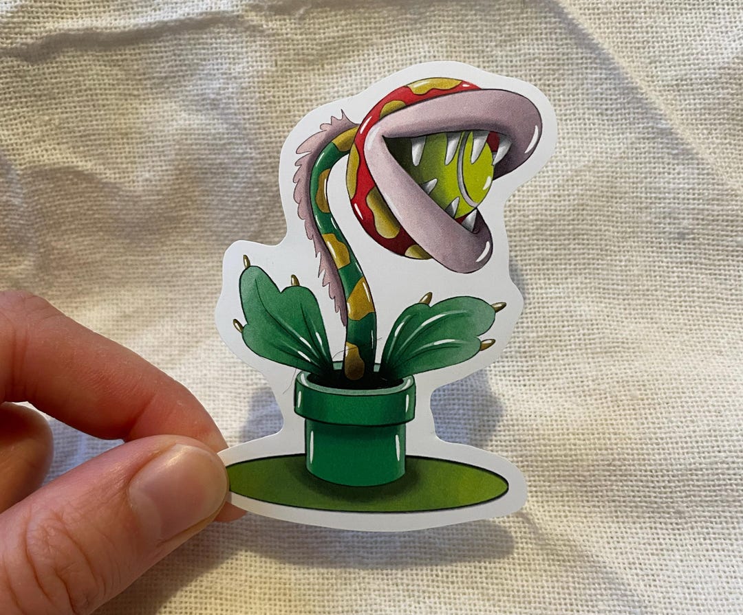 Mario Plant | Mario Fan Art Sticker | High Quality - Etsy