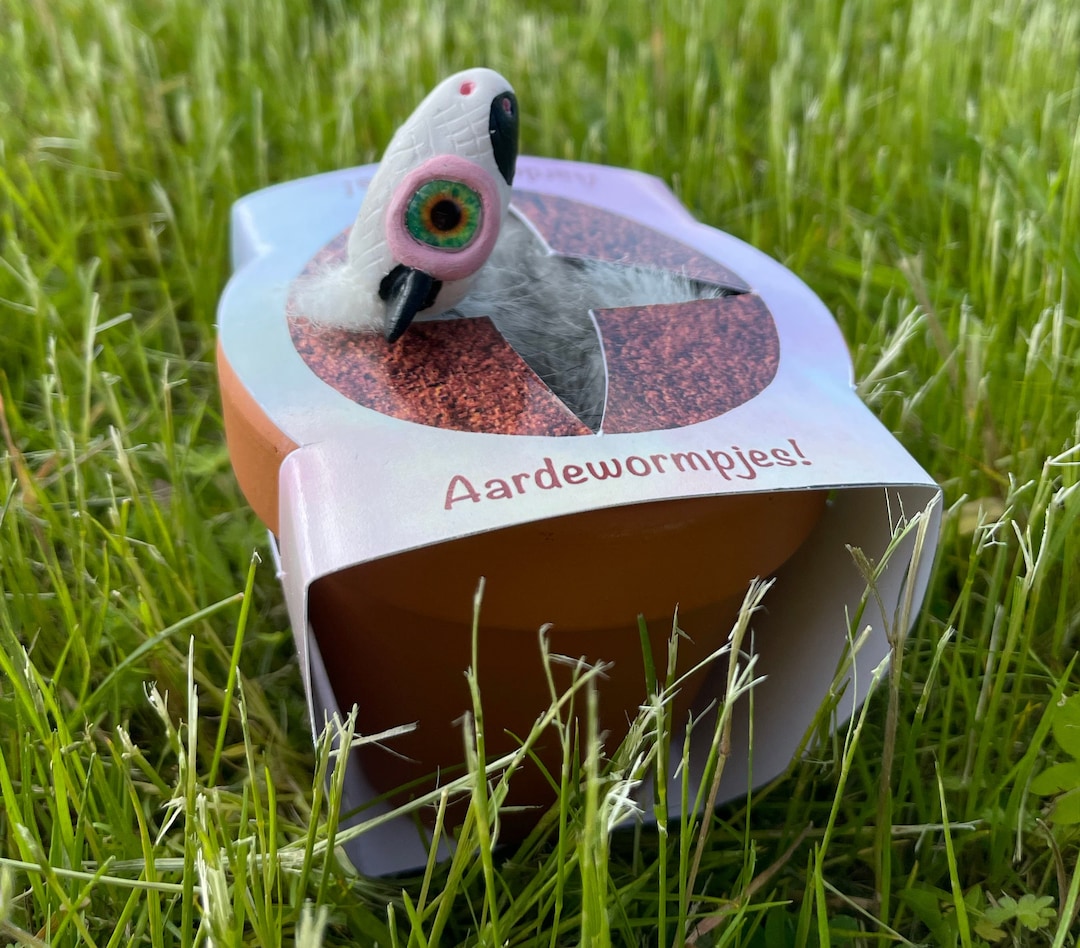 Cute Earth Worm Posable Art Doll, Fantasy Artdoll Creature, Black and ...