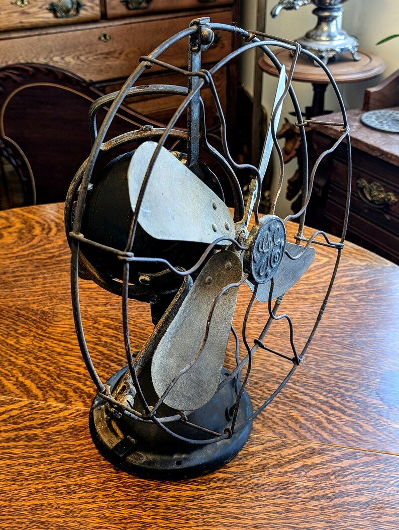 1920s General Electric Oscillating Fan With Brass Blades Antique ...