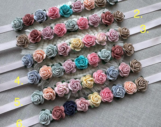 Pink Flower Bun Wrap, Floral Bun Wrap, Bun Wrap, Ballet Accessory ...