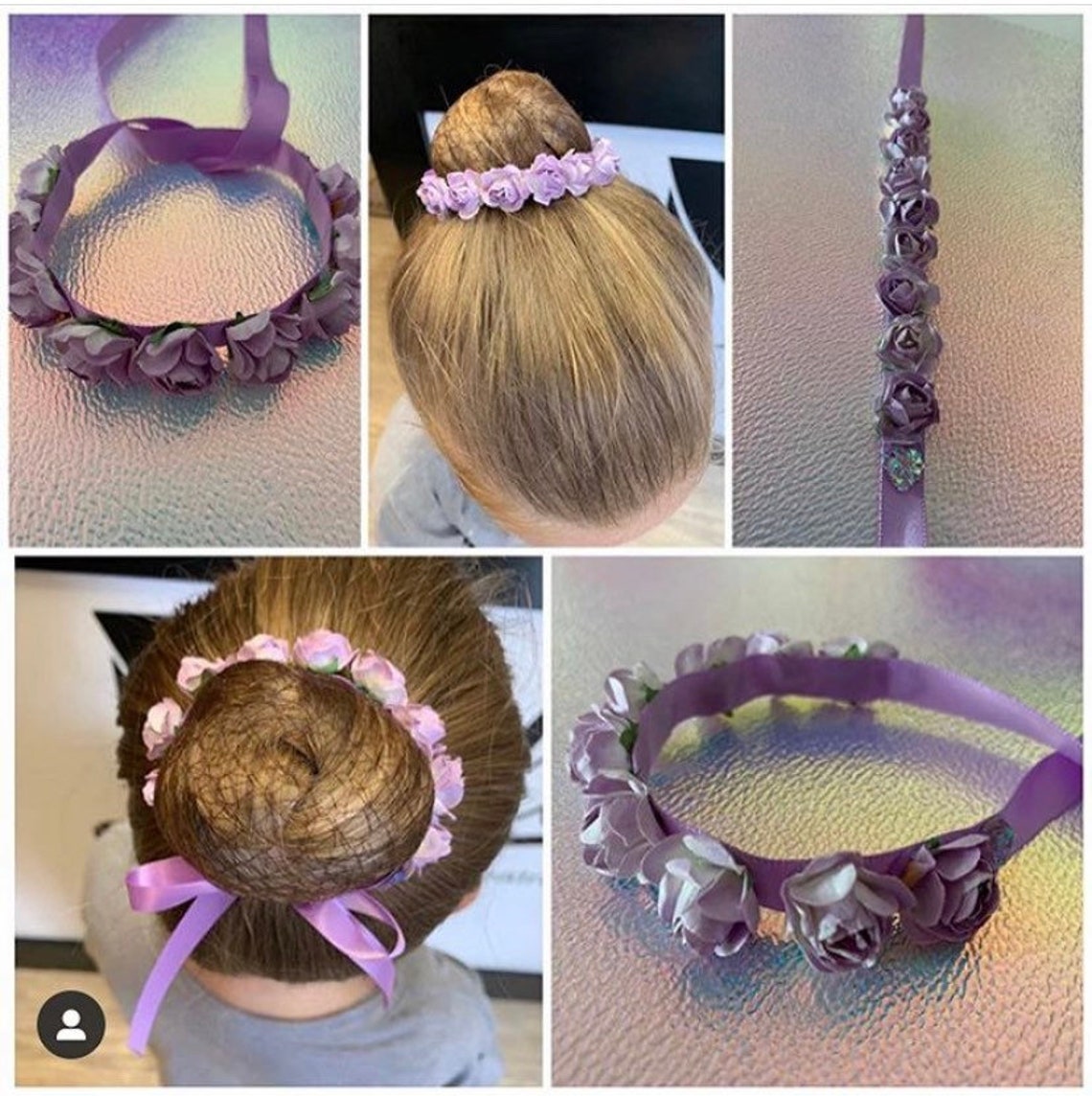 Ballet Bun Wrap Floral Hair Accessory Ballet Basics Pretty | Etsy