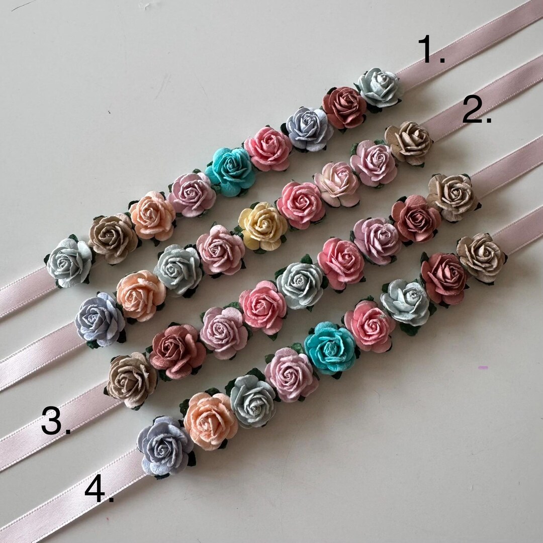 PASTELLE & MULTI COLOUR Ballerina Hair Flower Bun Wrap Wedding ...