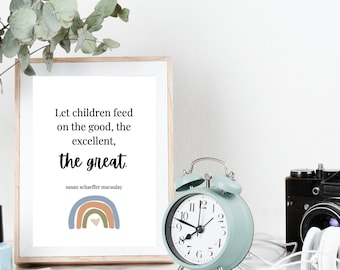 Charlotte Mason Quote, Digital Download, Wall Art, Printable Bundle ...