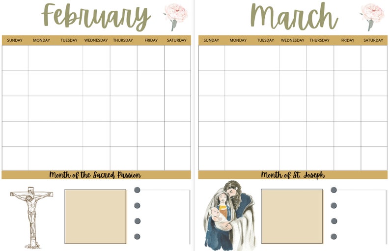 Traditional Catholic Liturgical Planner - Binder Printable Pages - Etsy
