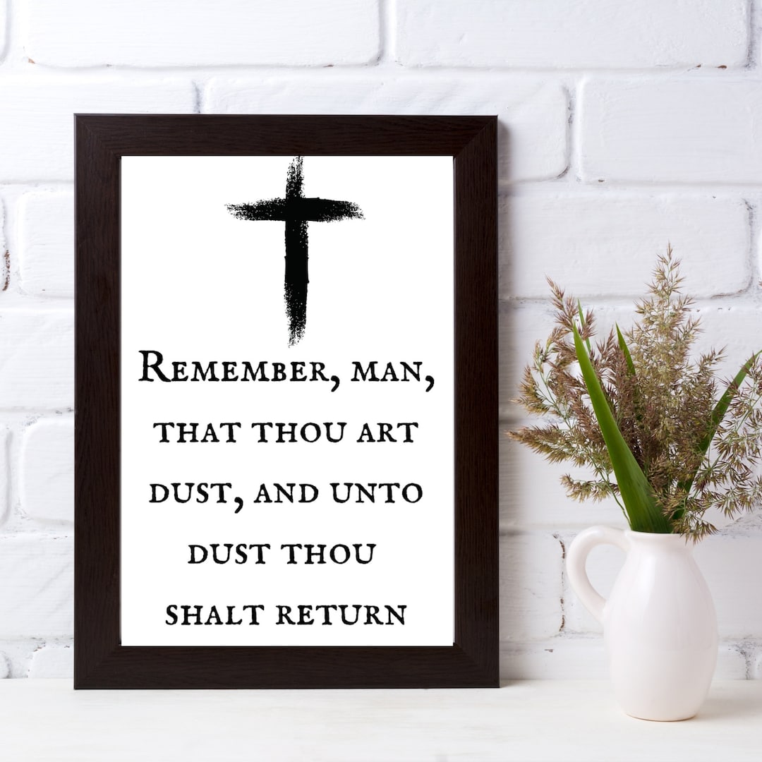 Ash Wednesday Traditional Catholic Quote - Etsy