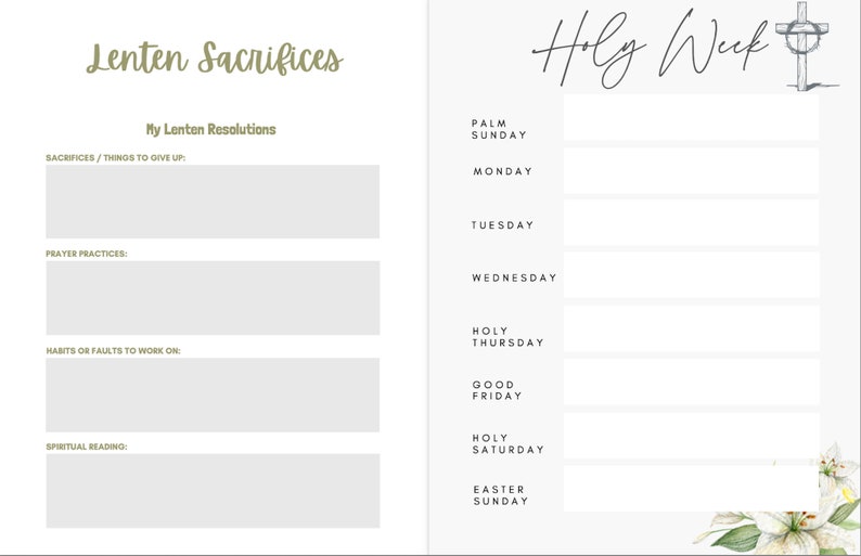 Traditional Catholic Liturgical Planner Binder Printable - Etsy