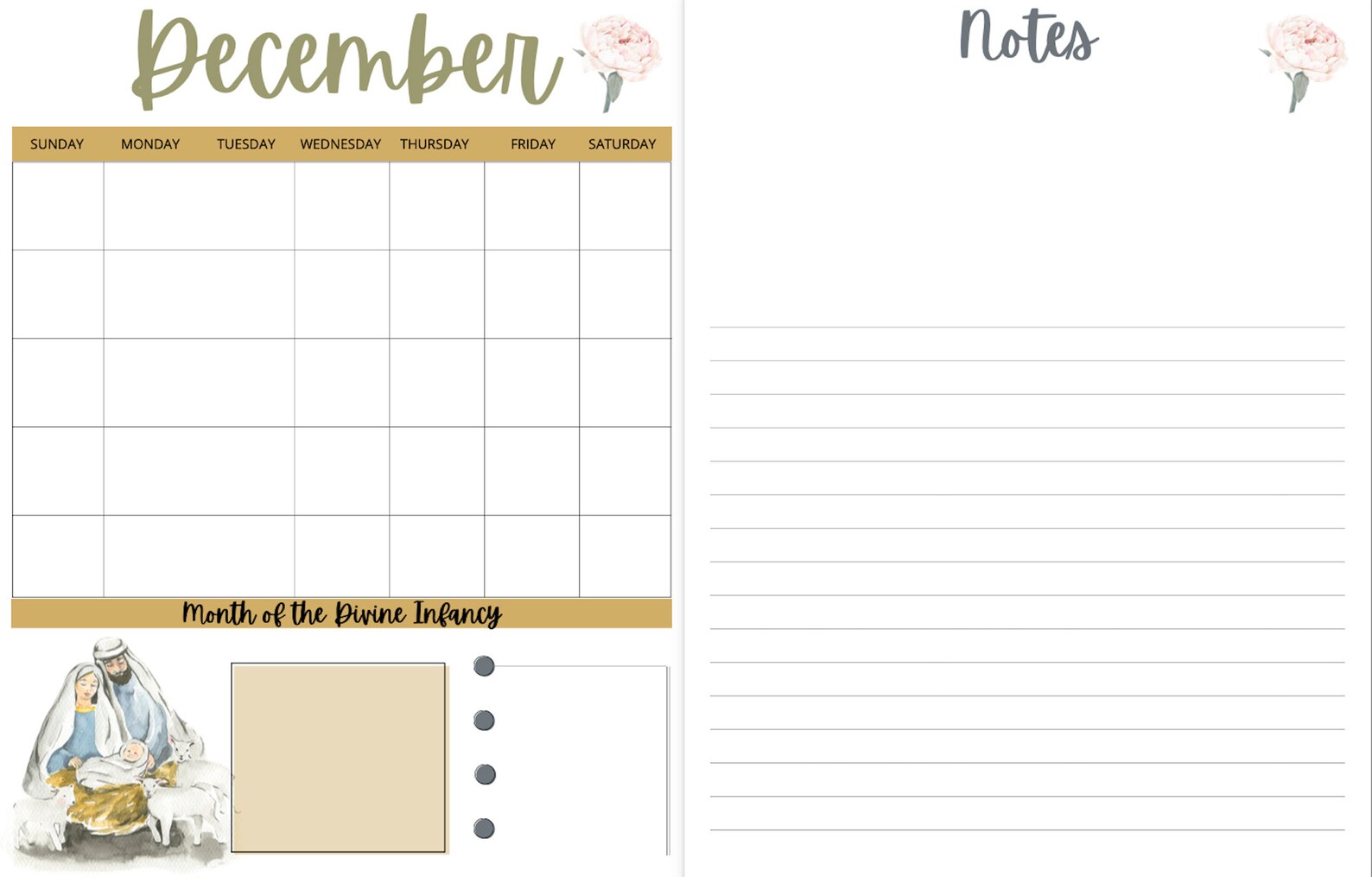 Traditional Catholic Liturgical Planner - Binder Printable Pages - Etsy