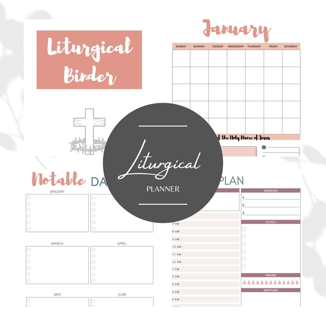 Traditional Catholic Liturgical Planner Binder Printable | Etsy