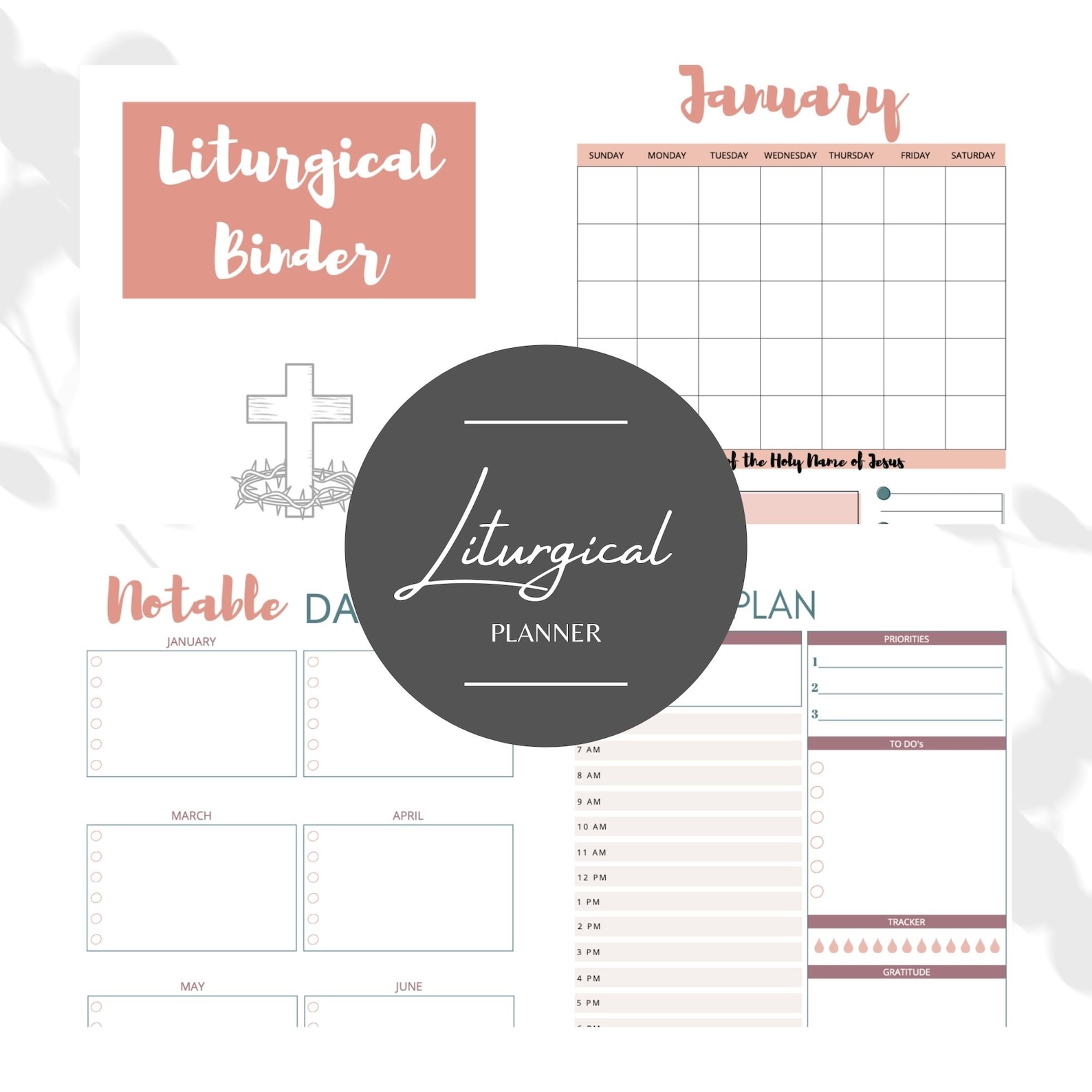 Traditional Catholic Liturgical Planner Binder Printable - Etsy