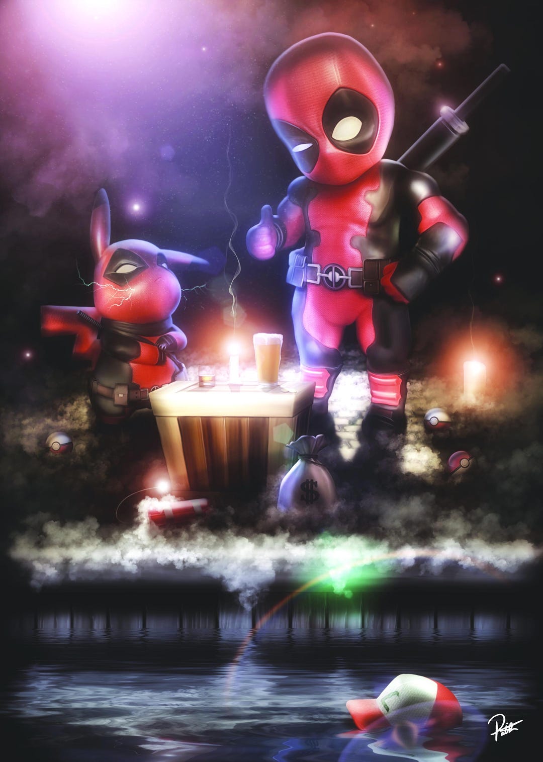 Team Deadpool on A3 (297x420mm) 350 Gsm Silk Paper. - Etsy