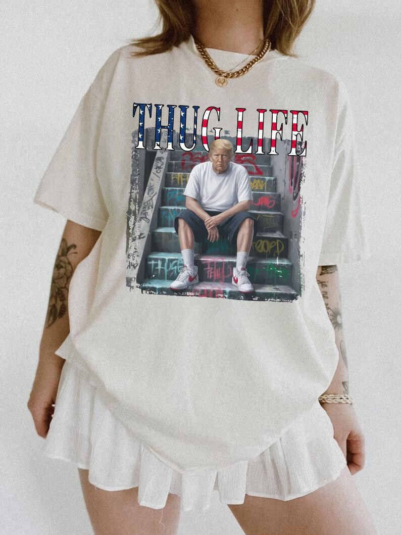 Viral Thug Life President Design, Preppy Edgy PNG, High Quality ...