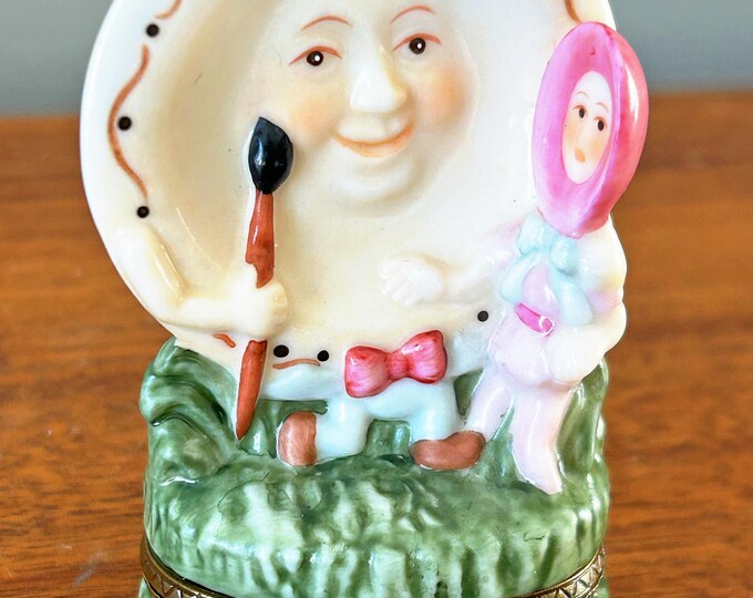 Vintage Madame Alexander Fine Porcelain Hinged Trinket Box Dish and ...