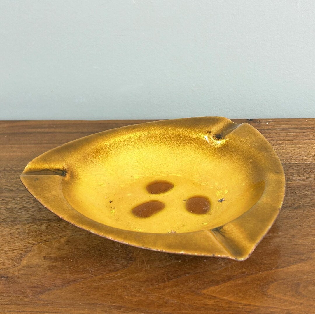 Vintage Mid Century Bovano of Cheshire Connecticut Enamel Ashtray - Etsy