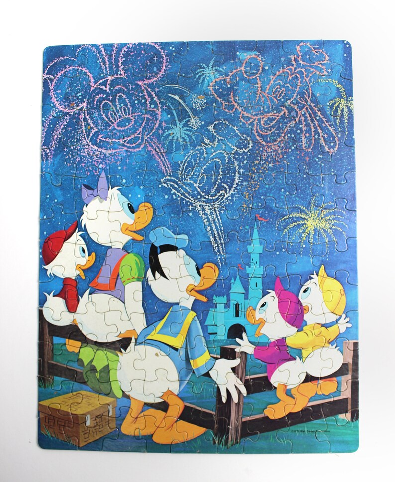 Vintage Walt Disney Donald Duck Puzzle - Etsy