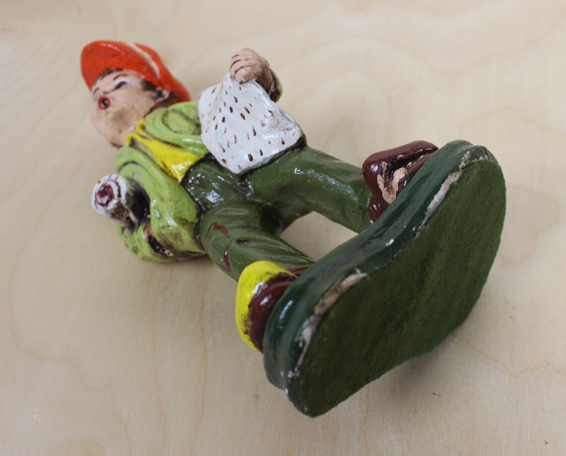 Vintage Chalkware Paper Boy | Etsy