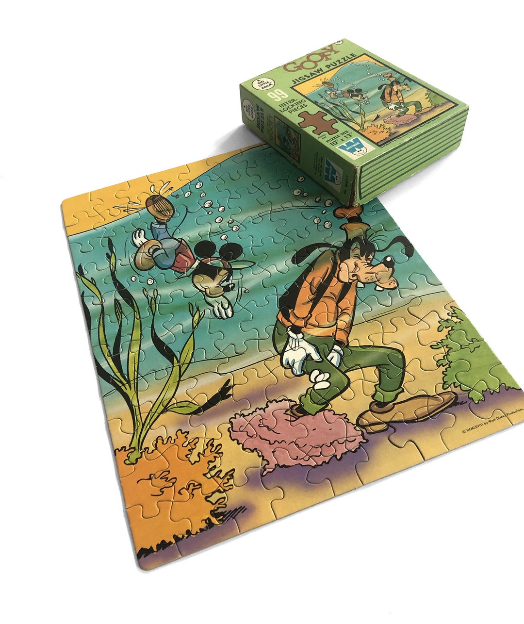 Vintage 1968 Walt Disney Goofy Jigsaw Puzzle - Etsy
