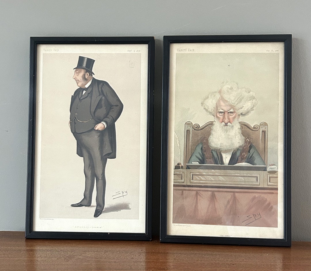 Vintage Pair of Vanity Fair Prints From 1878 and 1880 - "city Justice ...